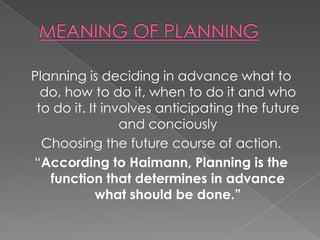 Planning | PPT