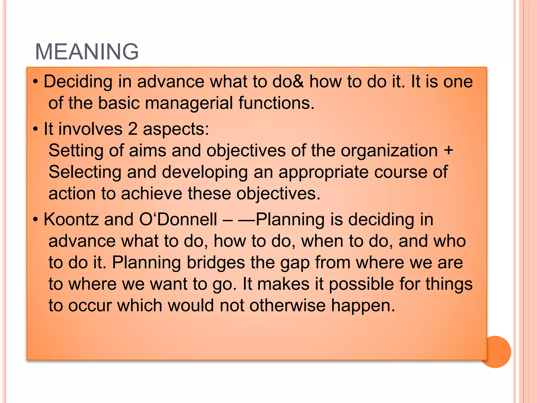 Planning ppt class 12 business studies | PPTX