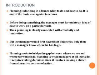 Planning ppt class 12 business studies | PPTX