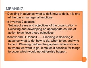 Planning ppt class 12 business studies | PPTX