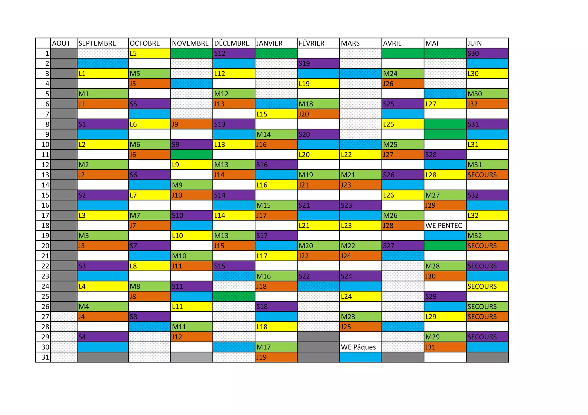 Planning previsionnel aquaform 2012 -2013 | PDF