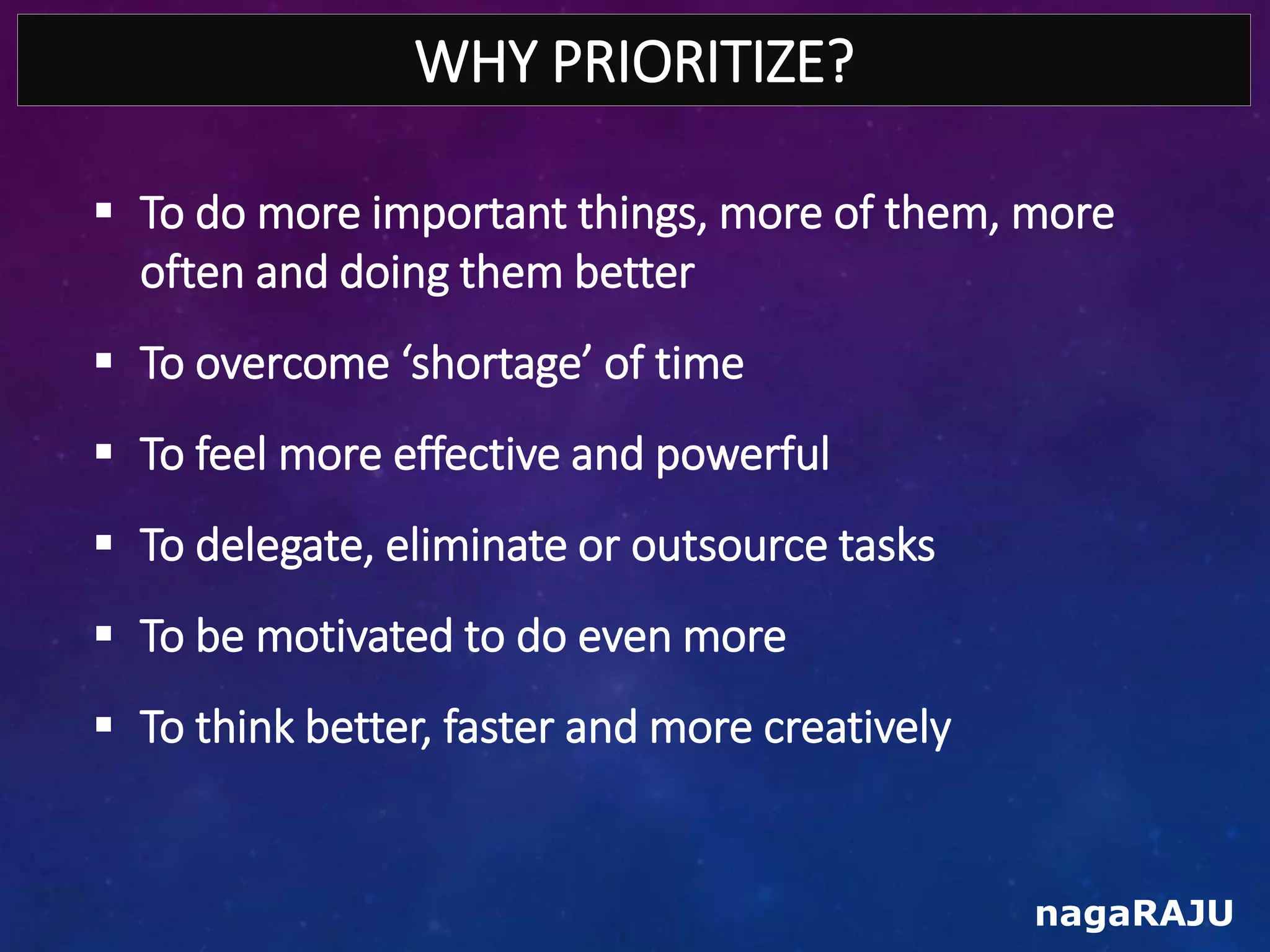 Planning & Prioritizing for Effective Results | PPTX