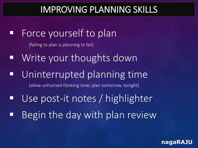 Planning & Prioritizing for Effective Results | PPTX | Business | Business and Finance