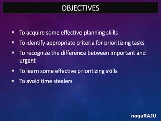Planning & Prioritizing for Effective Results | PPTX
