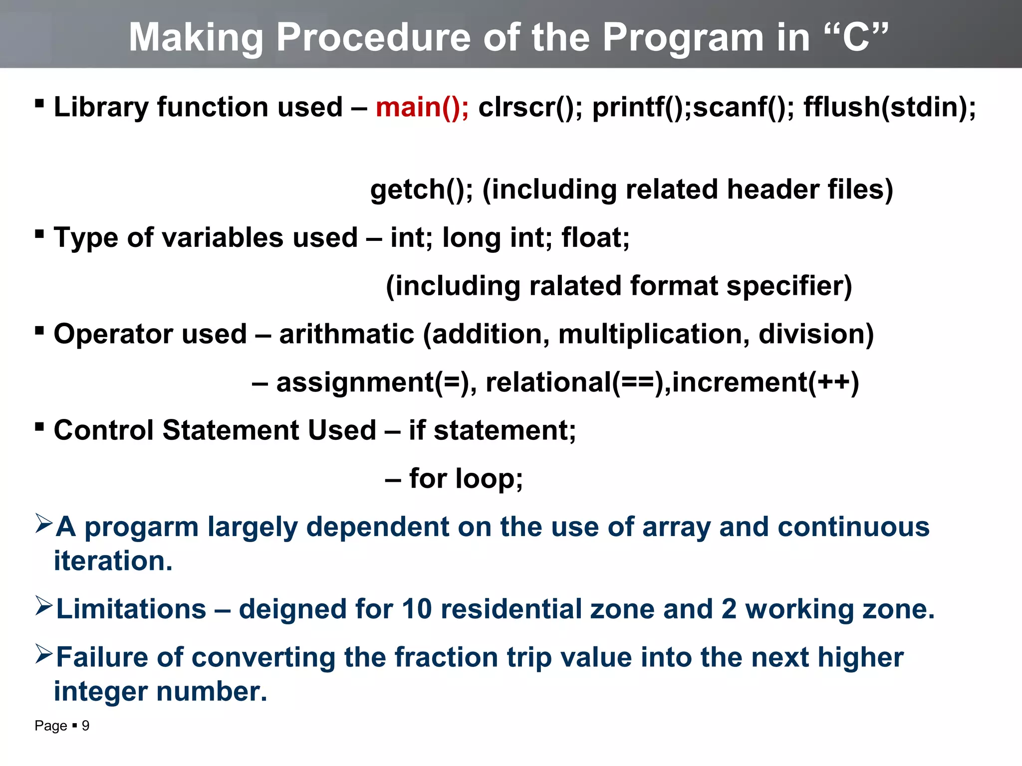 Solving a “Transportation Planning” Problem through the Programming Language “C” | PPT