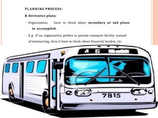 Planning Process and different types of plan.pptx | Business | Business ...