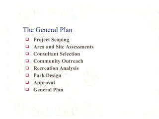 The Park Planning Process | PPT