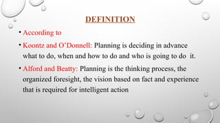 PLANNING PROCESS & 5 YR PLANS MGT.pptx power point presentation | PPTX