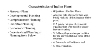 Planning process in india copy | PDF