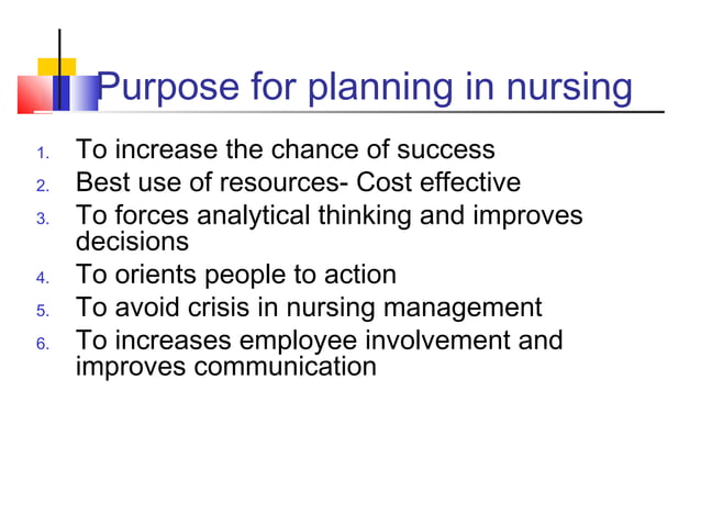 Planning process nursing | PPT