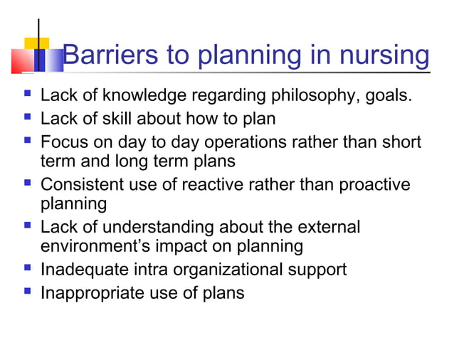 Planning process nursing | PPT