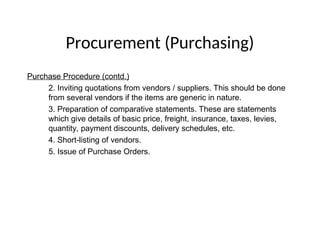 Planning & Procurement of Spares Accessories Consumables.ppt