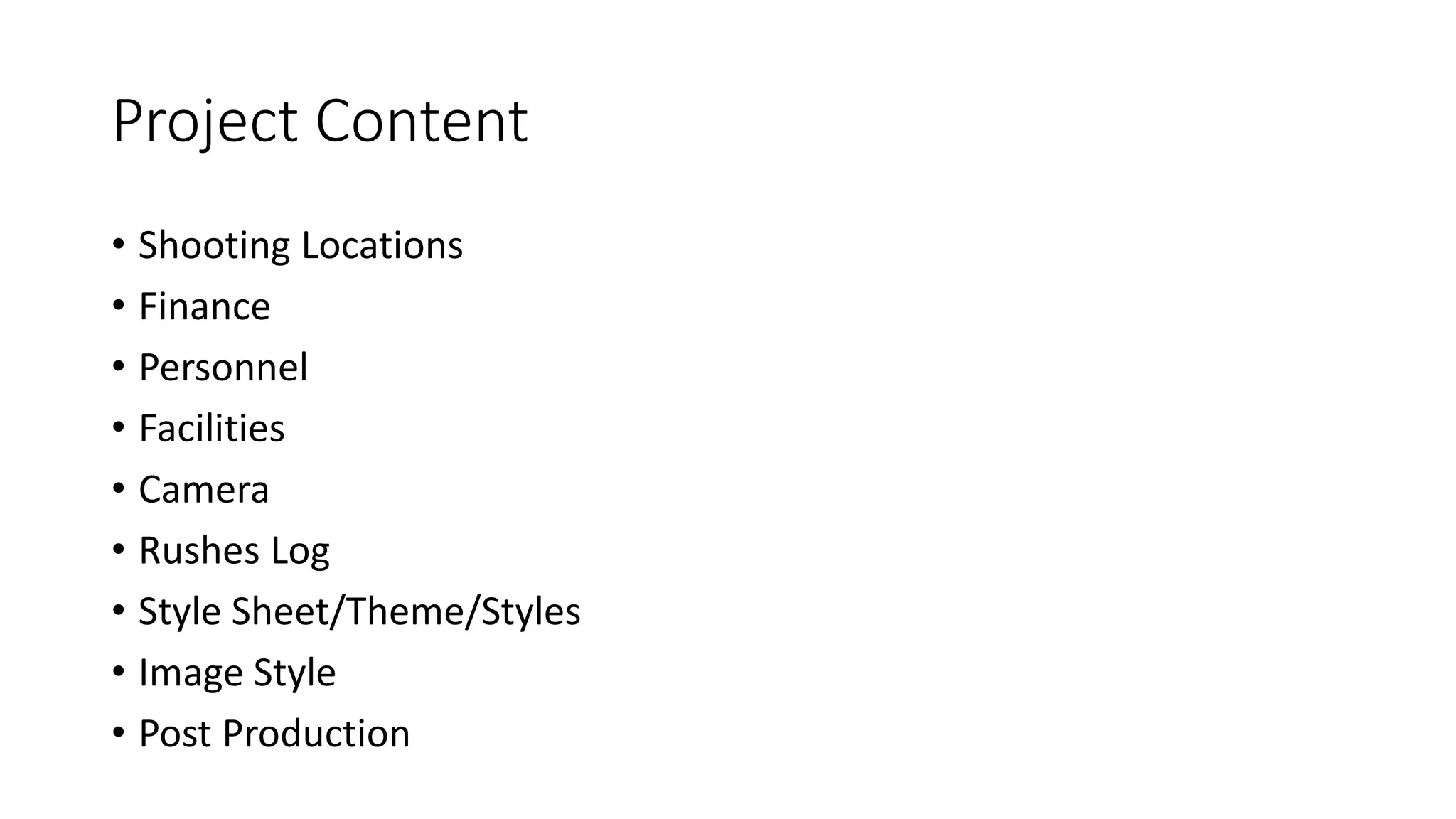 Planning & Production FMP | PPT