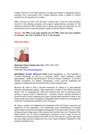 Planning, programming and budgeting system models (ppbs) | PDF