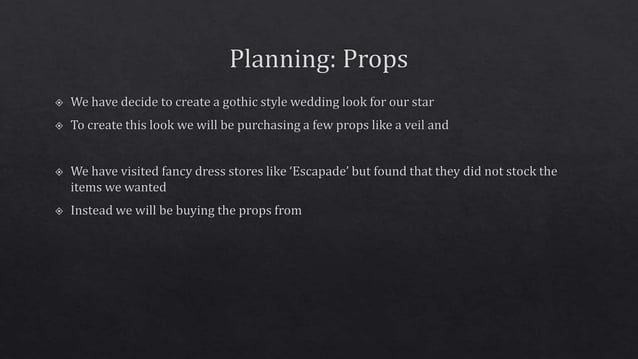 Planning: props | PPTX