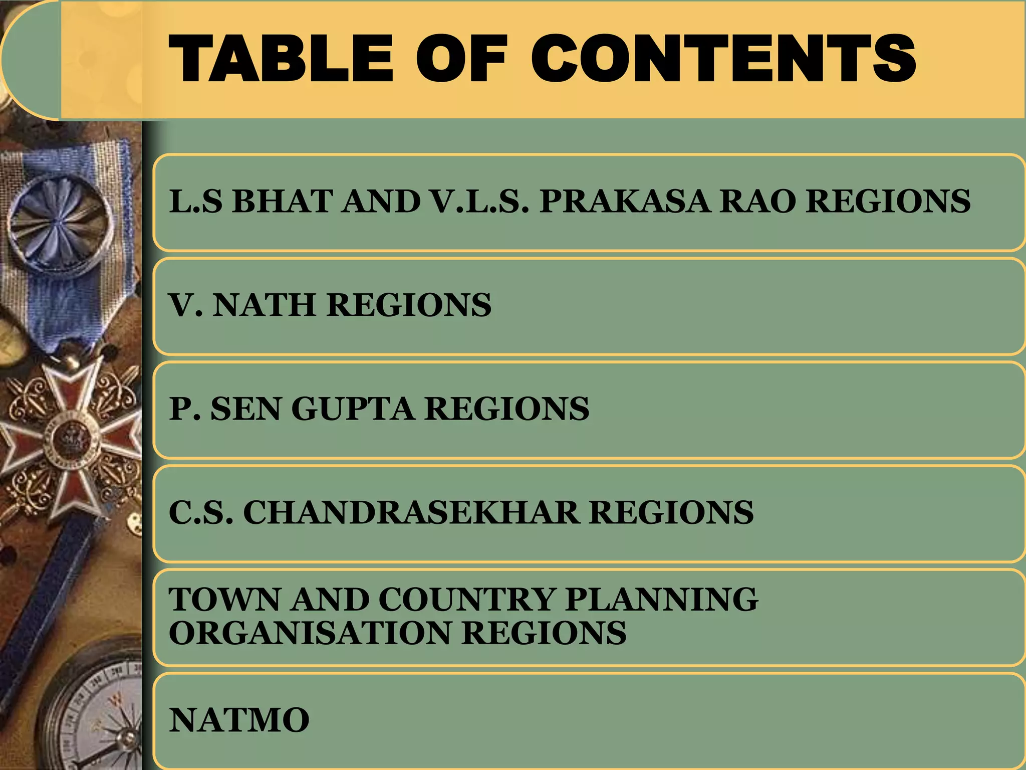 Planning regions of india | PPTX