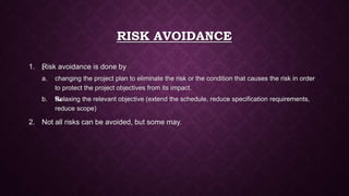 Planning risk responses and Risk Controlling | PPTX