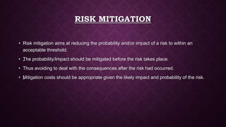 Planning risk responses and Risk Controlling | PPTX