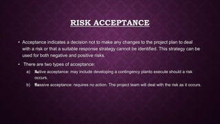 Planning risk responses and Risk Controlling | PPTX