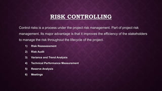 Planning risk responses and Risk Controlling | PPTX