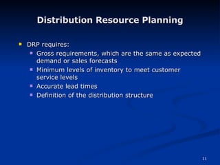Distribution Resource Planning • Profit Point – XTYKZS