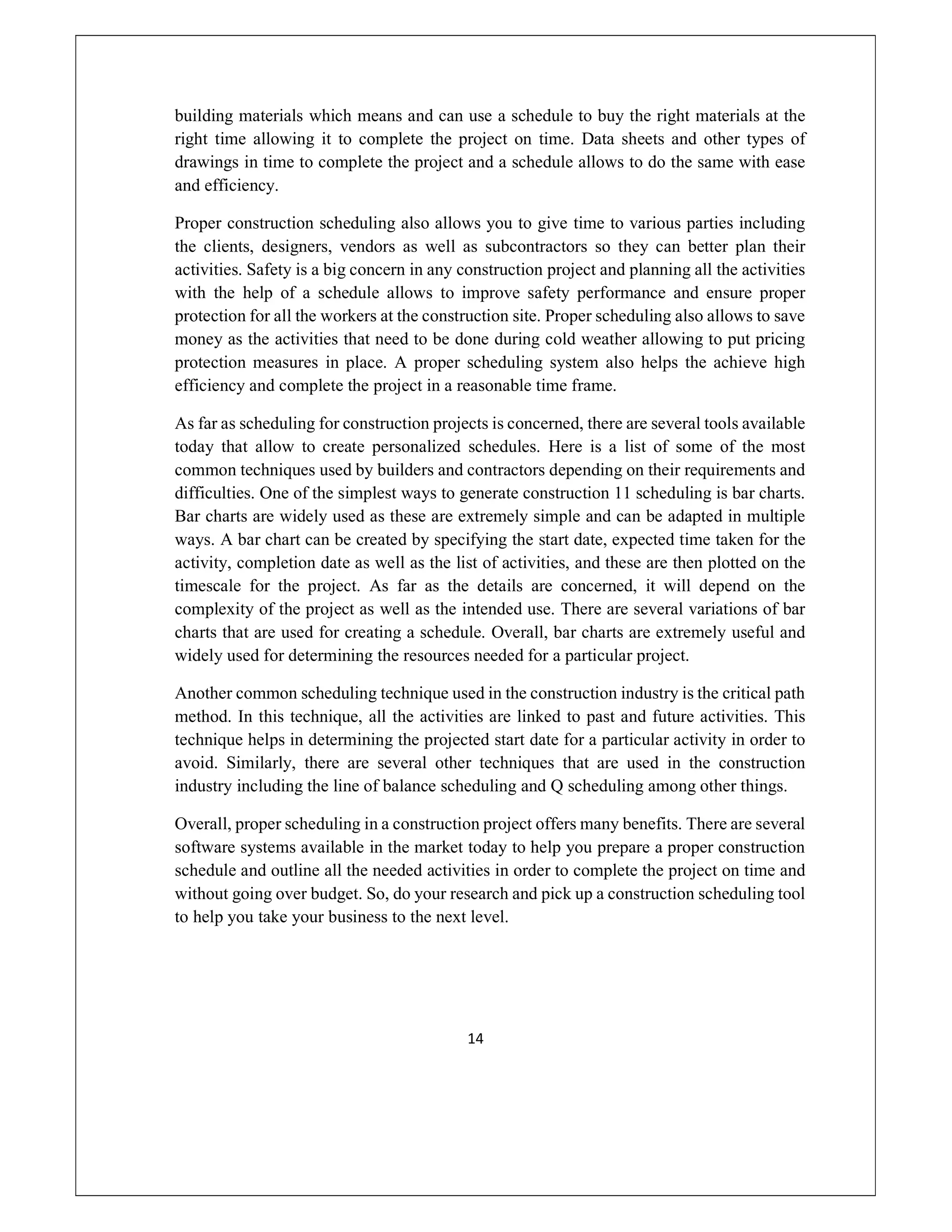 Report on Planning & scheduling of a Minor bridge | PDF