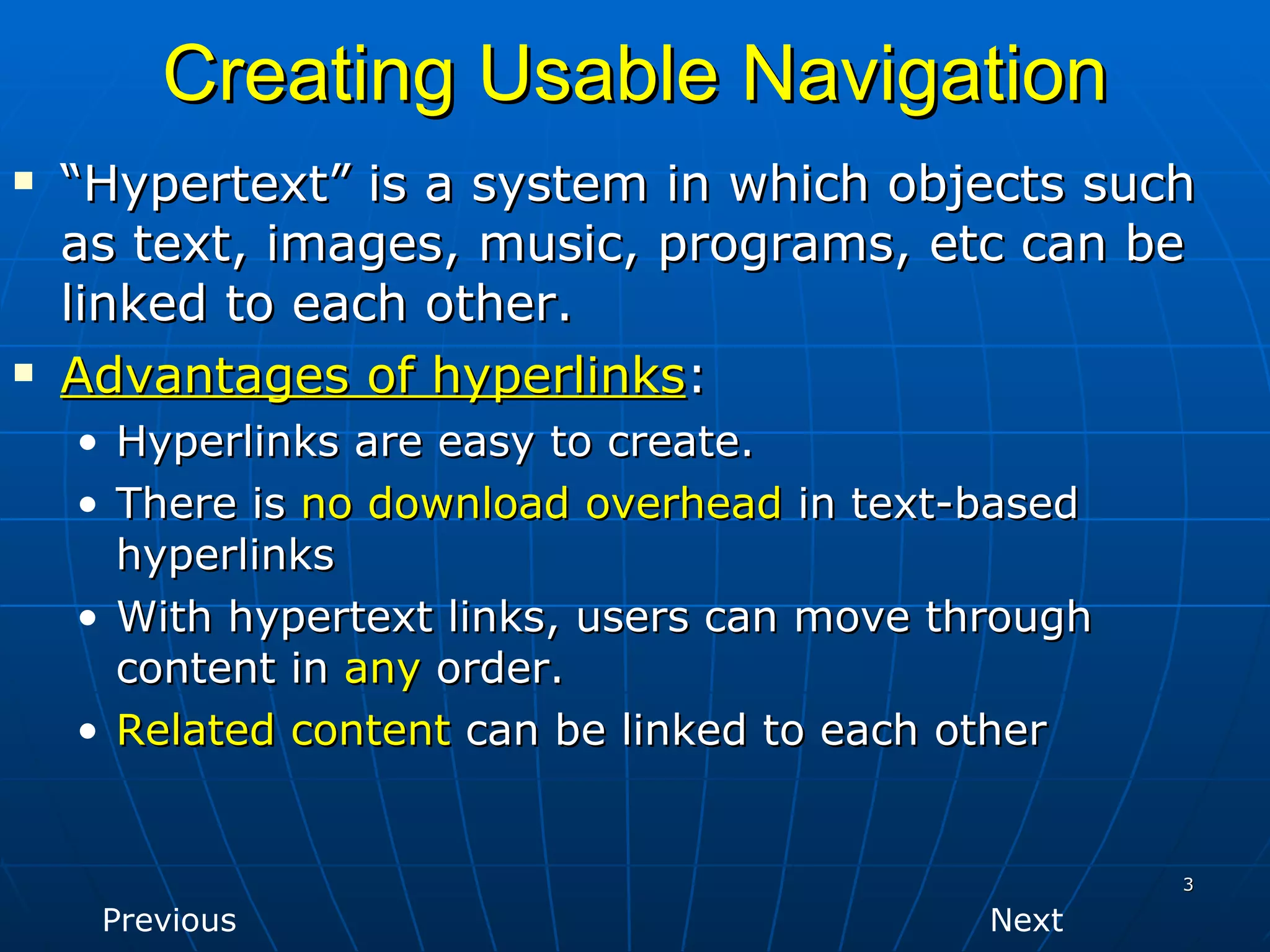 Planning Site Navigation | PPS