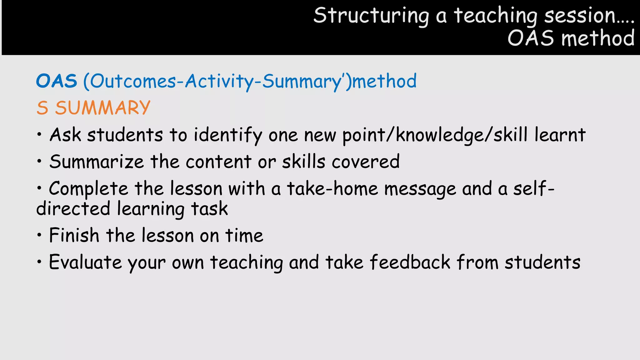 Planning, sturcturing and Preparing small group teaching in Medical ...