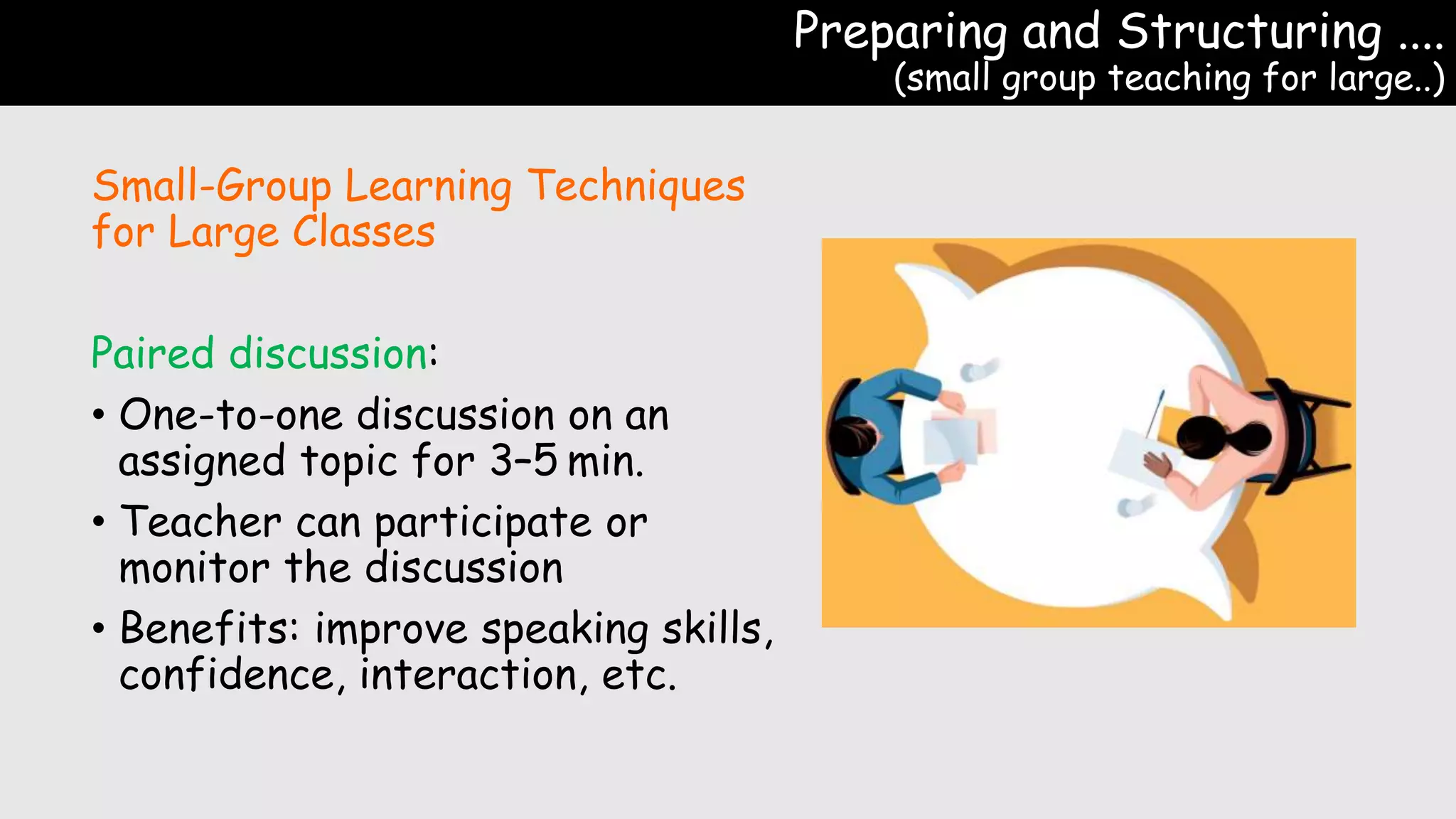 Planning, sturcturing and Preparing small group teaching in Medical ...