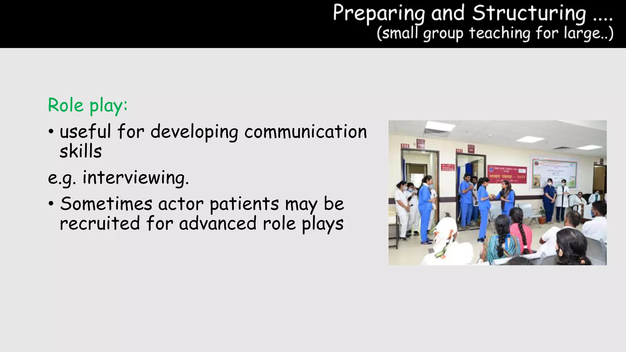 Planning, sturcturing and Preparing small group teaching in Medical ...