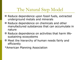 Planning Sustainability In A Rural Environment | PPT
