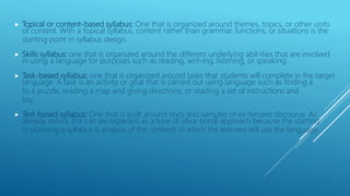 Planning syllabus and course design | PPTX