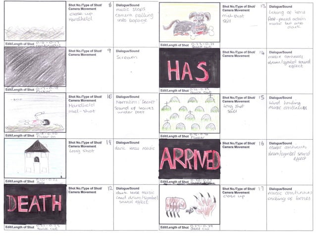 Teaser Trailer Storyboard | PPT