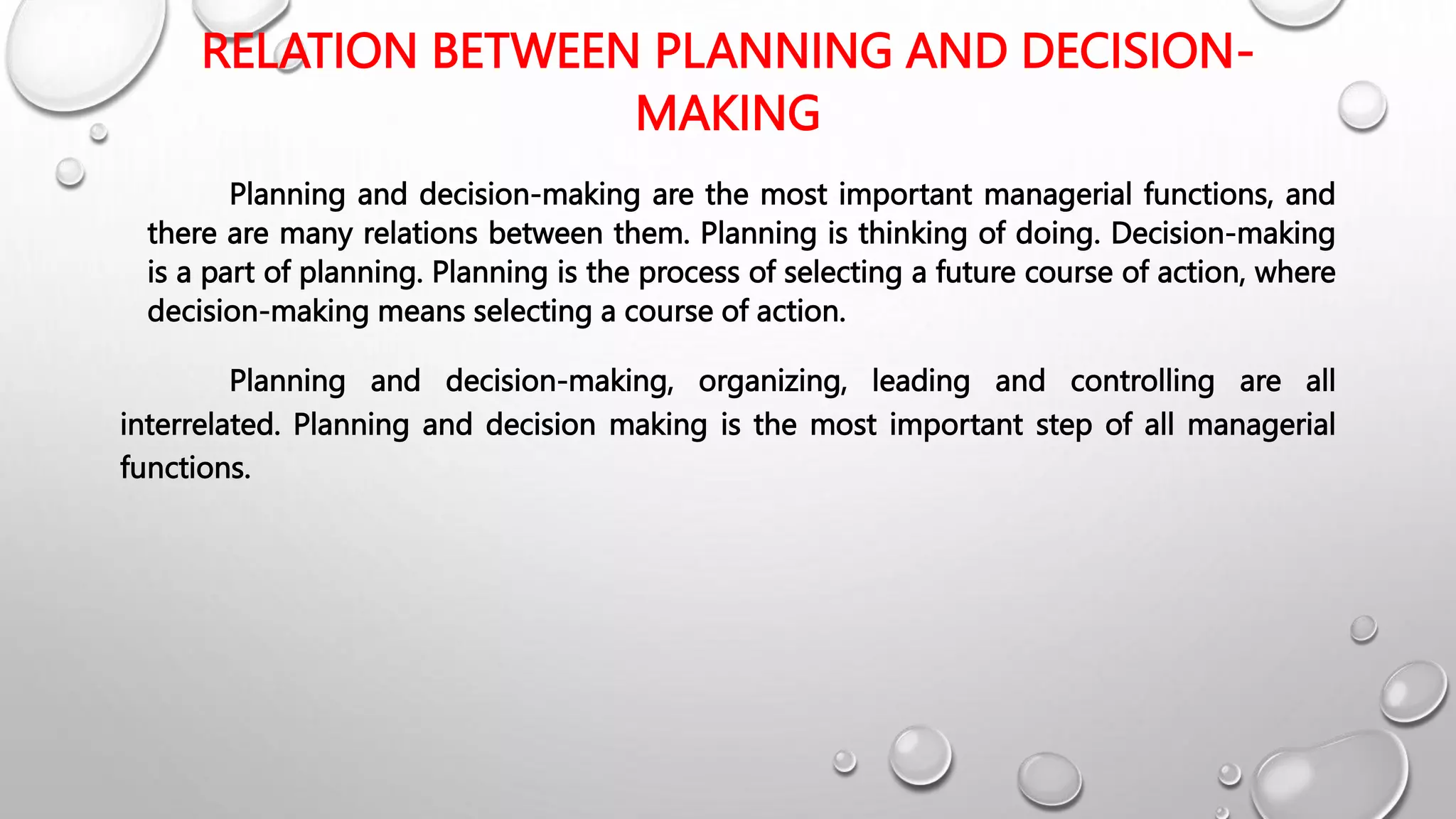 Planning Techniques and Tools and their Applications, Decision-Making.pptx