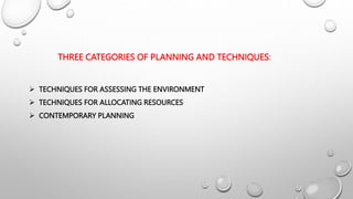 Planning Techniques and Tools and their Applications, Decision-Making.pptx
