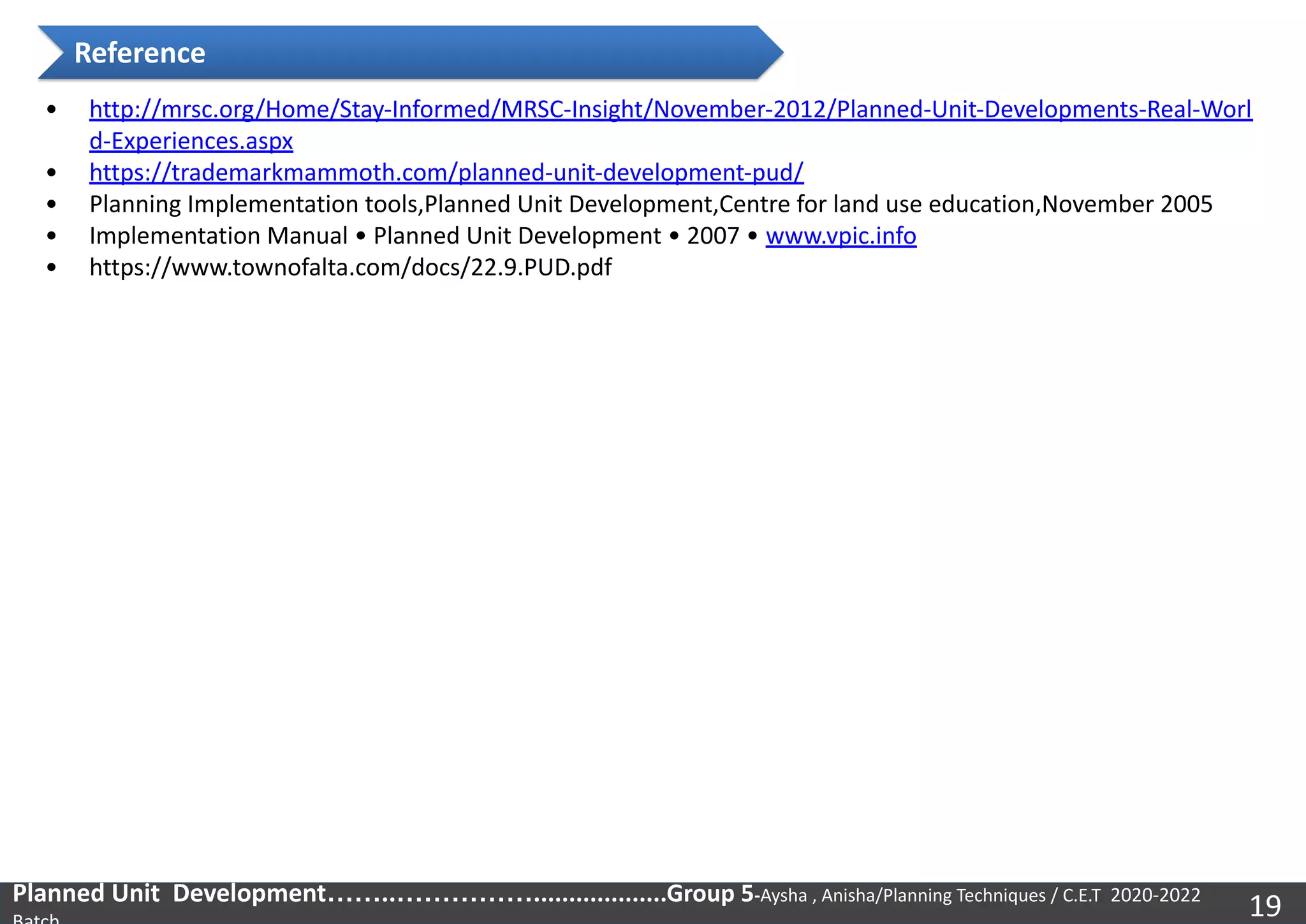 PLANNED UNIT DEVELOPMENT | PDF