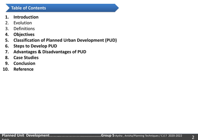 PLANNED UNIT DEVELOPMENT | PDF
