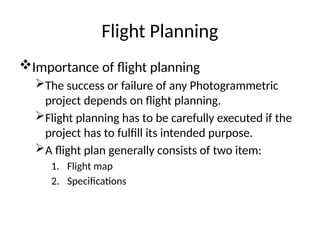 PLANNING THE AERIAL PHOTOGRAPHY for civilengineering students and ...