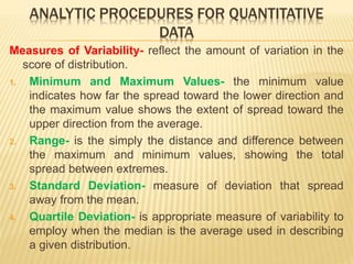 Planning the analysis and interpretation of resseaech data | PPT