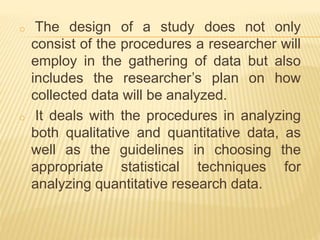 Planning the analysis and interpretation of resseaech data | PPT