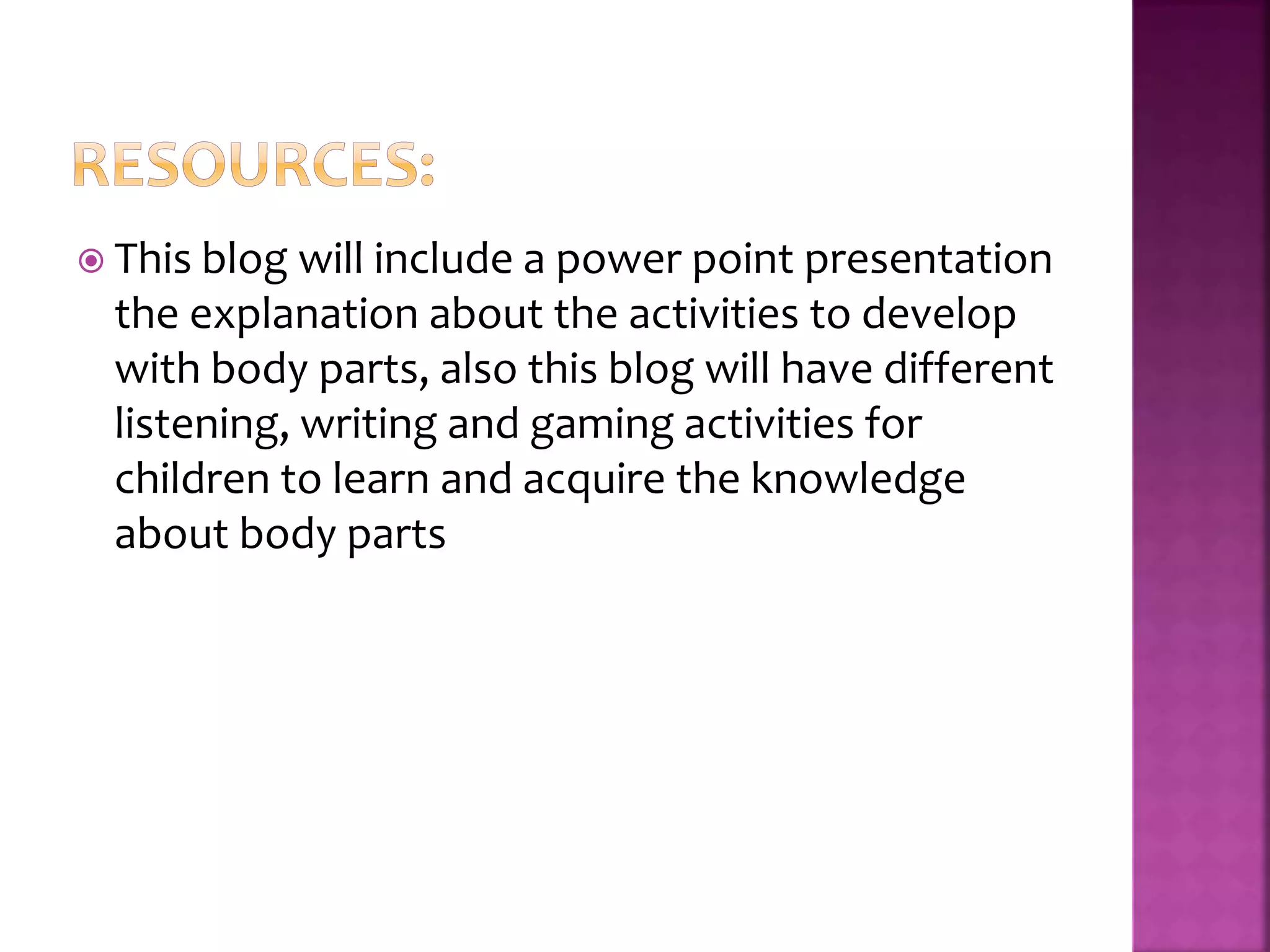 Planning the blog | PPTX