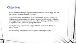Planning the insturctional strategy | PPT
