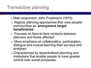 Planning Theory | PPT | Civic affairs | Politics