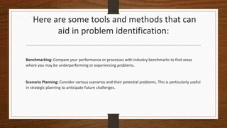 PLANNING TOOLS : Problem Identification. | PPT