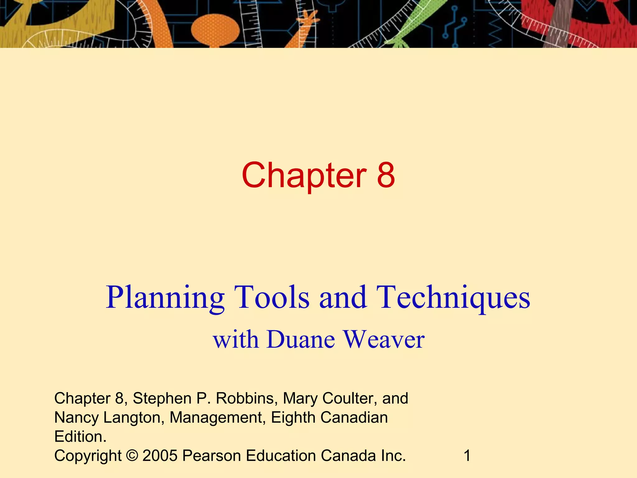 Planning tools and techniques management | PPT