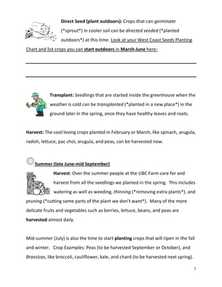 Planning to Plant | PDF