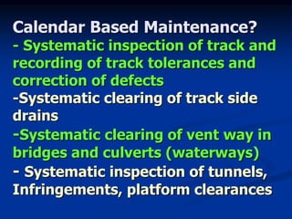 Planning track maintenance.ppt