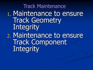 Planning track maintenance.ppt