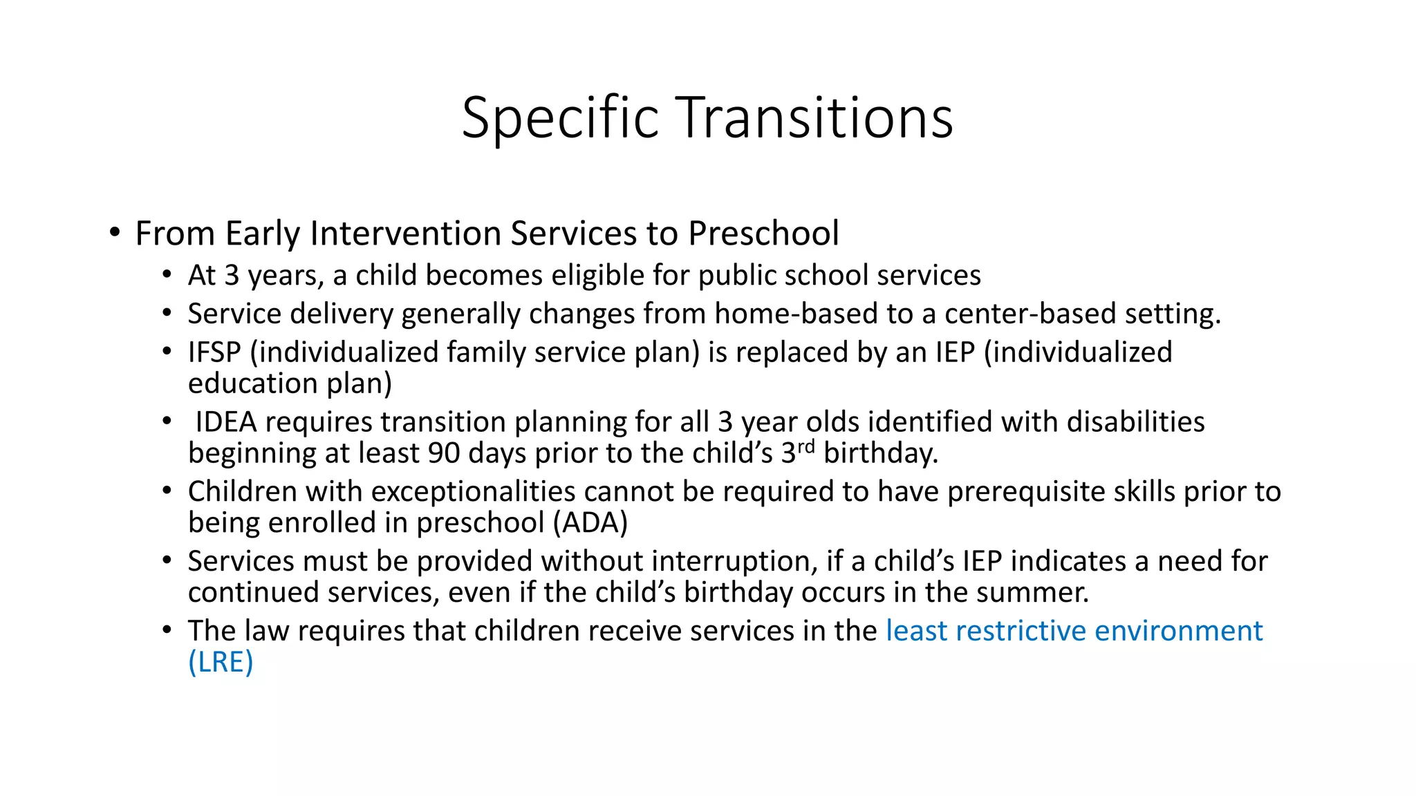 Planning transitions to support inclusion | PPTX