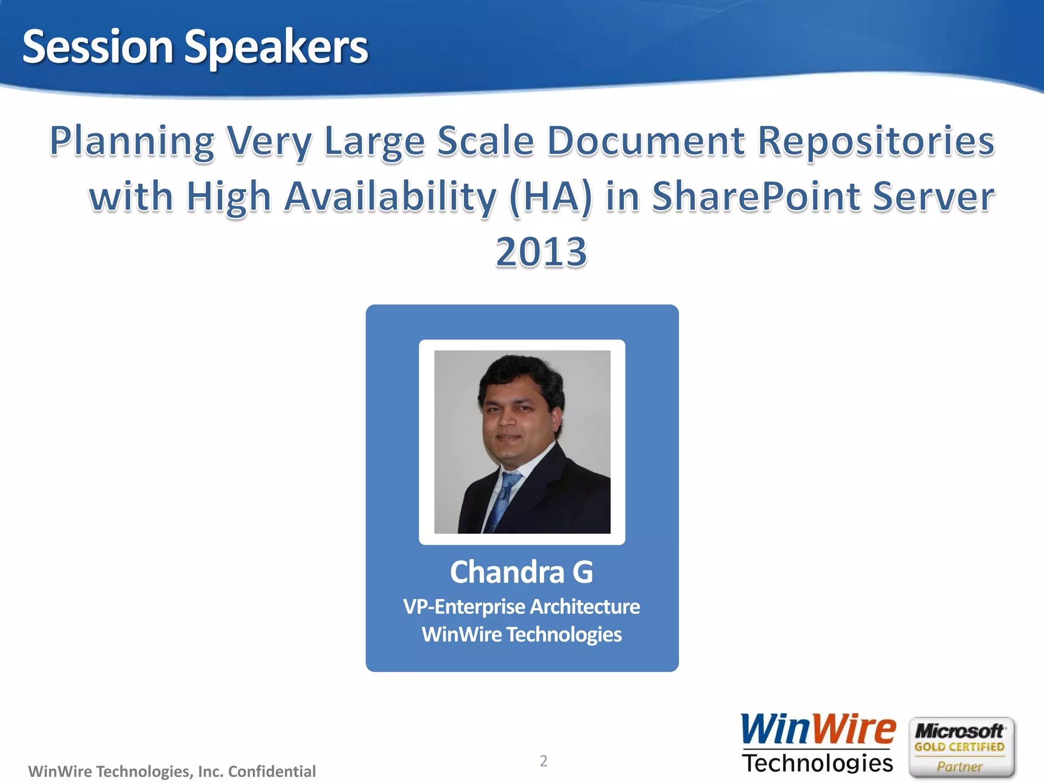 Planning Very Large Scale Document Repositories with High Availability ...